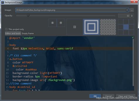 idea优化配置（3） intellij idea 2017 2018设置背景图片与透明度 设置idea 导入类图背景透明 csdn博客