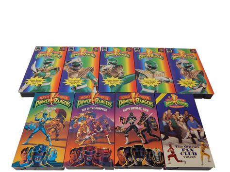 Shopthesalvationarmy Collection Of 9 Mighty Morphin Power Rangers Vhs
