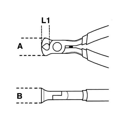 Beta 011900113 1190bm End Semi Flush Cutting Nippers With And Bi