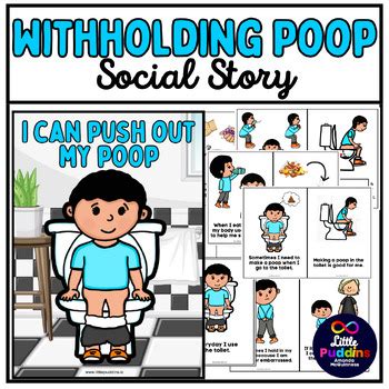 Withholding Poop I Can Push Out A Poop Social Story For Autism Special Ed