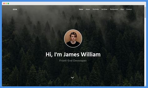 Software Developer Portfolio Template Free