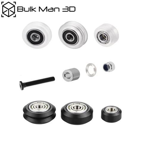 로고 맞춤형 V 슬롯 선형 레일용 듀얼 미니 솔리드 V 휠 키트 3d 프린터 Cnc 레이저 조각기 카메라 실더3d 프린터 부품 And 액세사리 Aliexpress