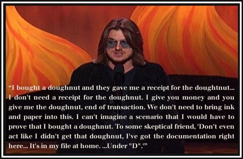Doughnut Receipt But You Have To Read It In Mitch Hedbergs Voice It