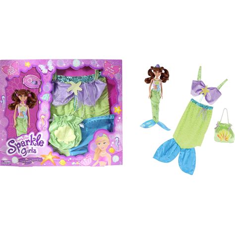 Sparkle Girlz Mermaid Funville Sparkle Girlz Doll With Dress Up