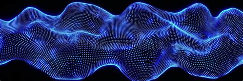 blue particles intertwine to create stunning geometric patterns