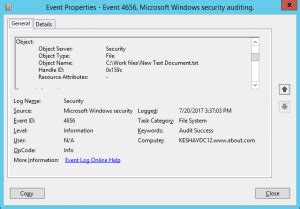 Monitoring File And Folder Activities On Windows File Server