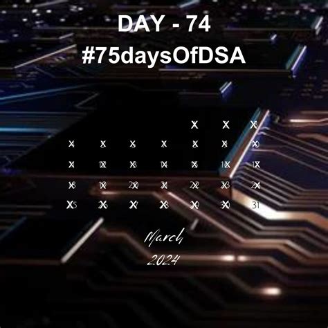 75daysofdsa Codingchallenge Dsa Dsachallenge Codingjourney