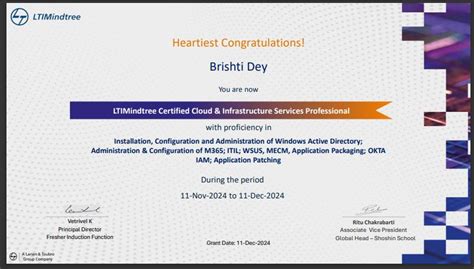 Brishti Dey On Linkedin Im Happy To Share That Ive Obtained A New Certification Cloud