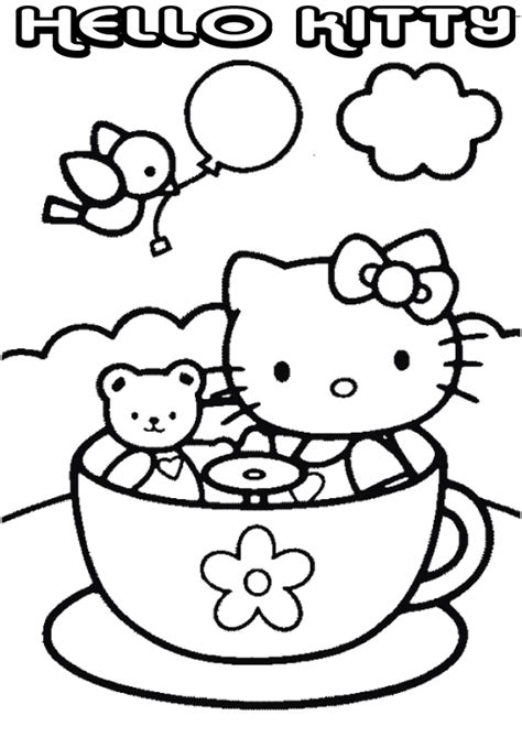 Hello Kitty Colouring Learn To Coloring