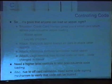 Black Hat Talk Java Card 101 From Black Hat Class Central