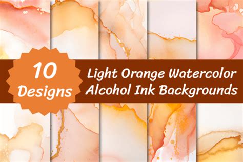 Light Orange Watercolor Digital Papers Graphic By Vycstore · Creative