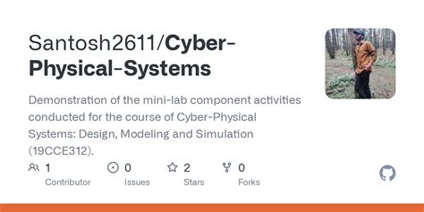 Github Santosh2611 Cyber Physical Systems Demonstration Of The Mini Lab Component Activities