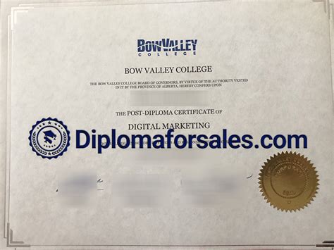 Order Bow Valley College Diploma