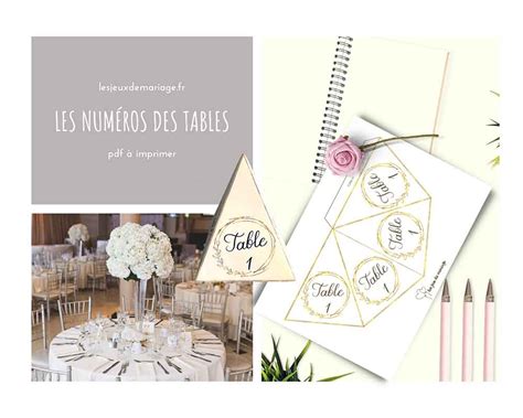 Les Numéros Des Tables De Mariage à Imprimer