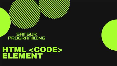Html Code Element Youtube