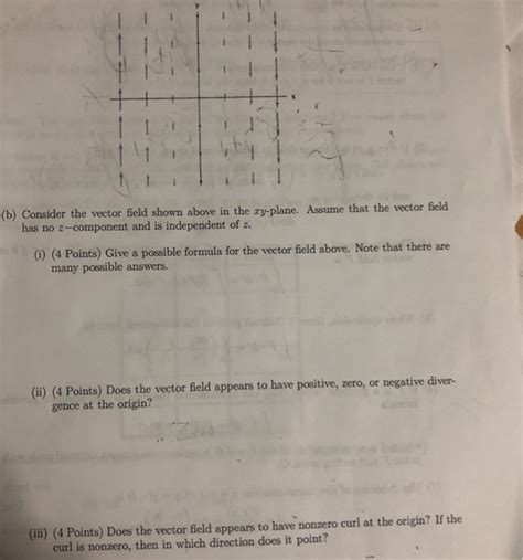 Solved Consider The Vector Field Shown Above In The Chegg