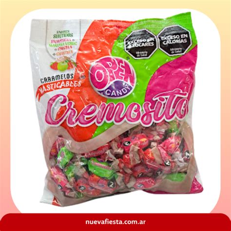 Masticables Cremosito Open Candy 100u Nueva Fiesta