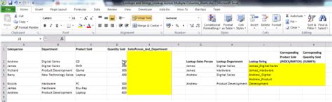 Lookup Across Multiple Columns