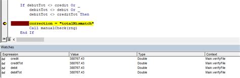 Excel Vba If Statement Failing To Check If Variables Match Stack