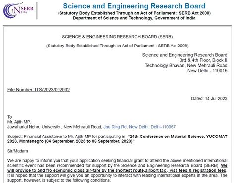 Science And Engineering Research Board Serb Posted On Linkedin