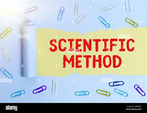 Handwriting Text Scientific Method Conceptual Photo Principles