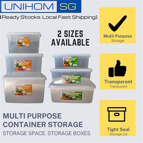 Unihomsg Readystock Nci Multi Purpose Container Storage Box Food Containers 68 69 Series