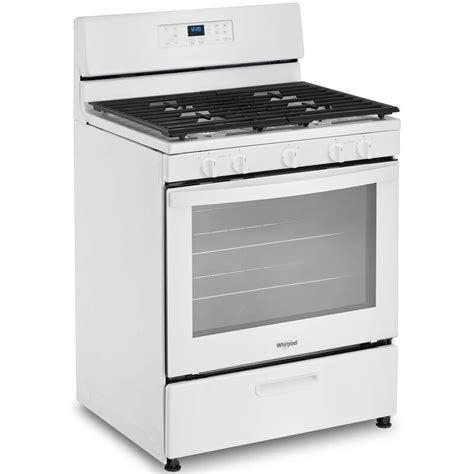 Whirlpool 30 In 51 Cu Ft Gas Range With 5 Sealed Burners White