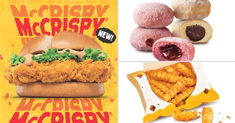 Mcdonalds Launching New Mccrispy Burger Crinkle Cut Fries Yuan Yang Latte And Banana Desserts