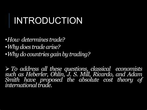 Absolute Advantage Theory Pptx