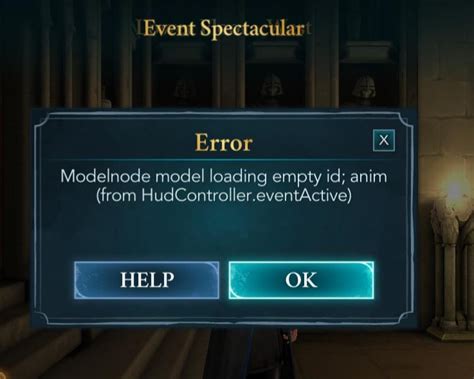 Events Not Working Rhphogwartsmystery