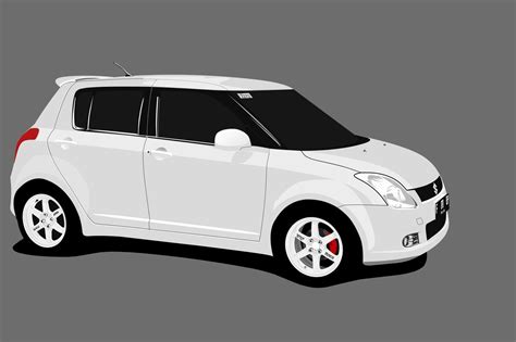 Suzuki Swift Sport 2011 Silhouette Vector File Artofit