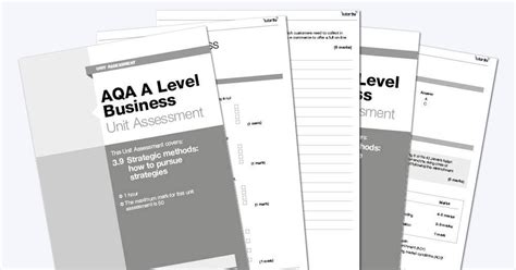 Unit 39 Unit Assessment Vol 1 For Aqa A Level Business For Exams Up