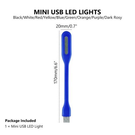 Portable Mini Usb Led Lights Lampu Led Usb Sikat Cahaya Putih Qeong