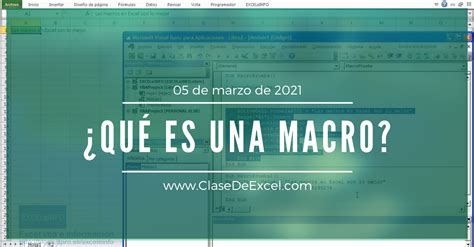 ¿qué Es Una Macro Aprende Más De Excel