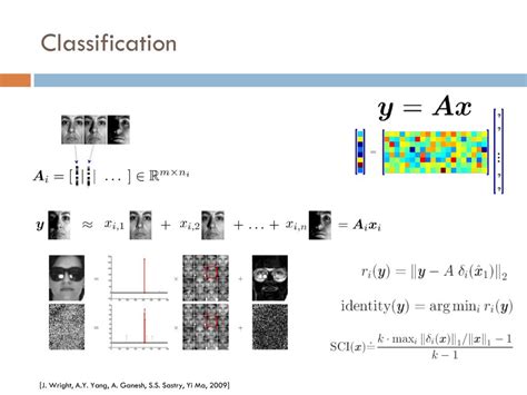 Ppt Sparse Representations Applications On Computer Vision And