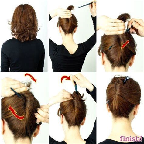 How To Use Hair Sticks French Twist Hair Haircuts For Long Hair