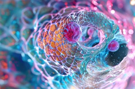 Cellular Transport Network High Detailed Diagram Depicting Cell
