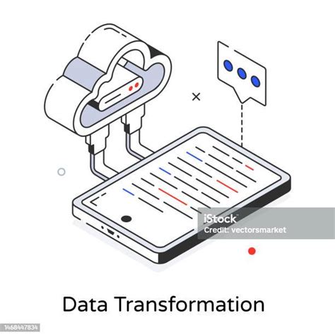 Data Transformation Stock Illustration Download Image Now Cloud