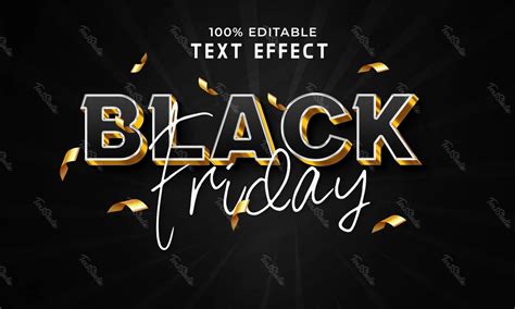 Black Friday Text Effect Free Photoshop Psd File