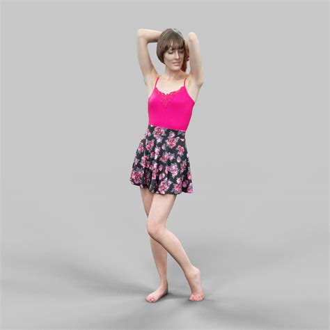 Beautiful Girl Posing 3d Model 20 Fbx Obj Free3d