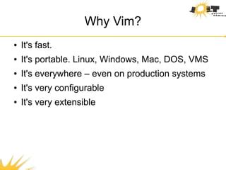 Vim And Python PPT
