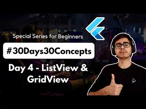 Listview And Gridview In Flutter 30daysofflutter Flutter Complete