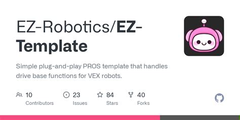 GitHub EZ Robotics EZ Template Simple Plug And Play PROS Template That Handles Drive Base