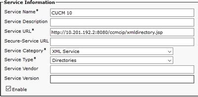 Secure External Phone Services Configuration Example Cisco
