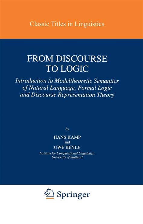 From Discourse To Logic Introduction To Modeltheoretic