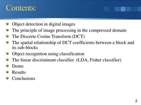Ppt Eyes Detection In Compressed Domain Using Classification