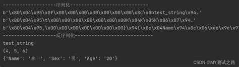 Python 序列化与反序列化 Csdn博客 Python 序列化与反序列化 Csdn博客