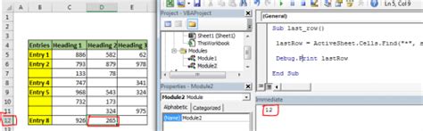 How To Find The Next Row In Vba Microsoft Excel 2010
