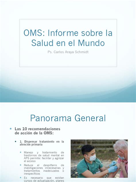 Oms Informe Sobre La Salud En El Mundo 2001 10 Recomendaciones Pdf