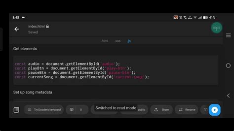 Simple Custom Music Player Using Html Css And Javascript Easy Audio